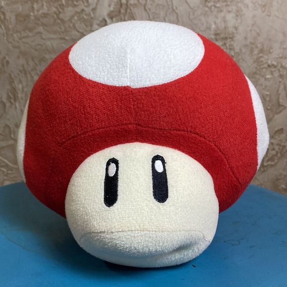 Nintendo | Toys | Super Mario Super Red Toad Head 85 Hanging Plush Toy ...